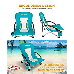KingCamp KC3841_Cyan Camping Chair, One Size