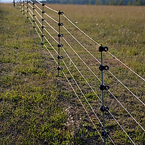 PATIKIL Electric Fence Insulator Screw-in Ring Insulator 25pcs Wood Post Insulator Black for Farm Fencing Power Grid System