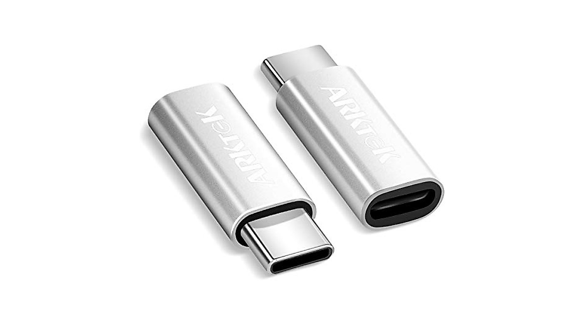 ARKTEK USB-C to Lightning Adapter - Safe Charging 2-Pack