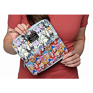 Loungefly Disney Princess and Villains Wallet Zip Around Clutch Faux Leather