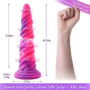 Hismith Monster Dildo 10.12 inch Large Silicone Dildo Sex Toys for Male and Female Lifelike Dildo