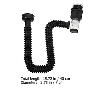 Downpipe Sink Drain Gasket Kitchen Sink Drain Sink Drain Kitchen Bathroom Sink Drain Pipe Replacement Kit Kitchen Sink Hose Sink Drain Pipe Extension Kitchen and Bath Fixtures