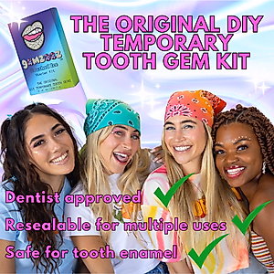 Gemzeez: The Original DIY Temporary Tooth Gemz Starter Kit (Crushed Ice)