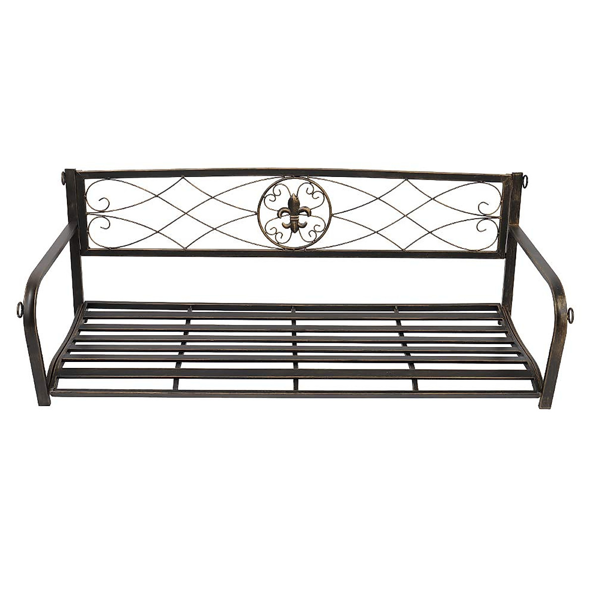 Outdoor Swing Chairs for Adults? Metal Porch Swing Stand with Antique Bronze Finish (72.24 X 50 X 71.25)" Hanging Swing Frame Set Heavy Duty Swing Chair Bench for Gardens & Yards (Swing Chair 1)