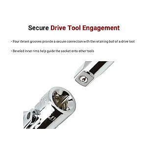 TEKTON 1/4 Inch Drive x 10 mm Universal Joint Socket | SHD08110