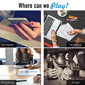 ATiC Fidget Controller Pad, [2 Pack] Stress Reducer Classic Game Pad Anti-Anxiety Focus Hand Shank Toy for ADD, ADHD, Autism Kids and Adults Killing Time, Colorful/Black + Blue/Black