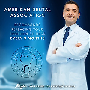 Professional White Replacement Brush Heads w/ 3D Whitening, Compatible with Oralb Braun Electric Toothbrush- 16 Pro Style- Fits The Oral-B Kids Care 1000 Etc.