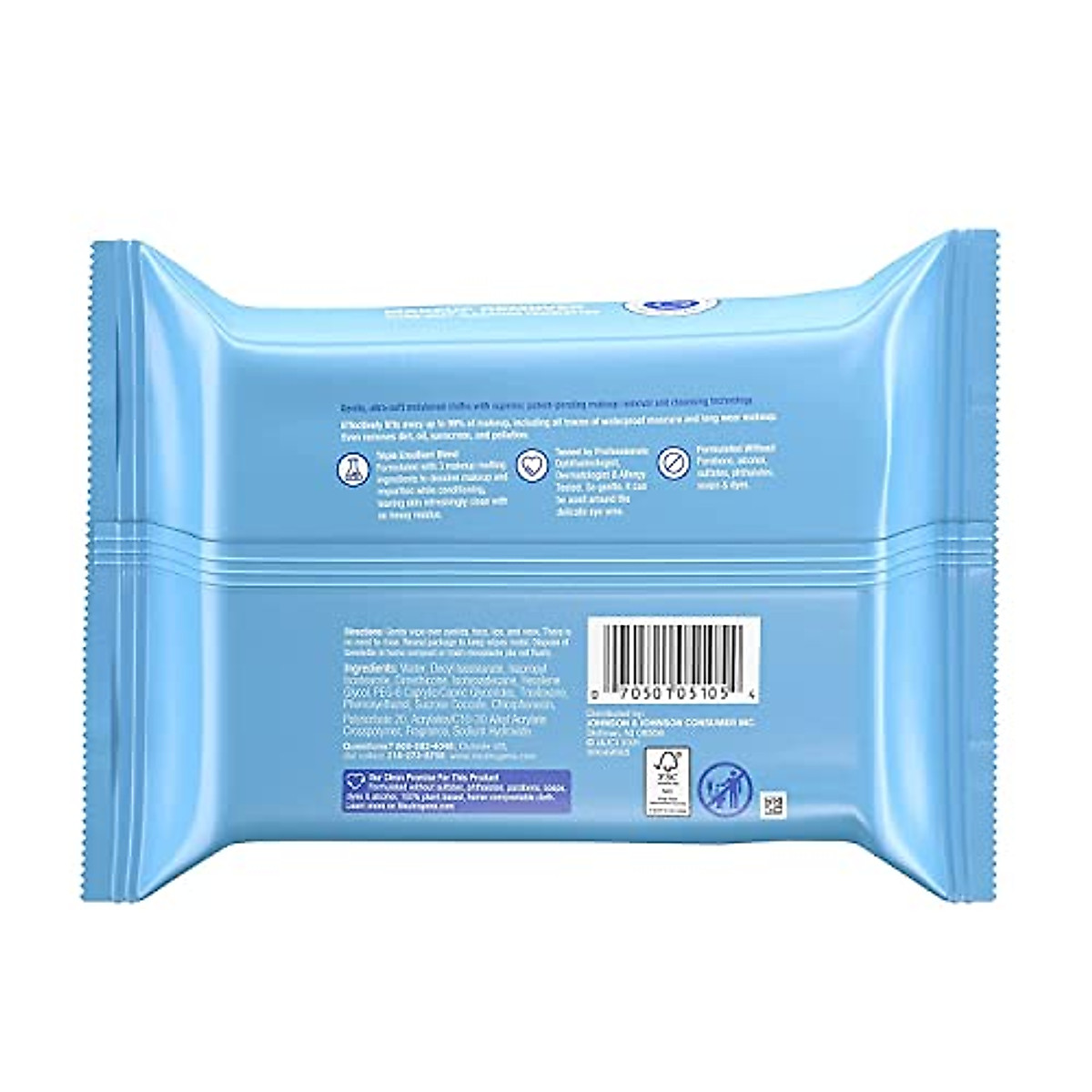 Neutrogena Makeup Remover Cleansing Towelettes, Refill Pack, 25 Count (Pack of 5)+ 1 travel size (7ct.)