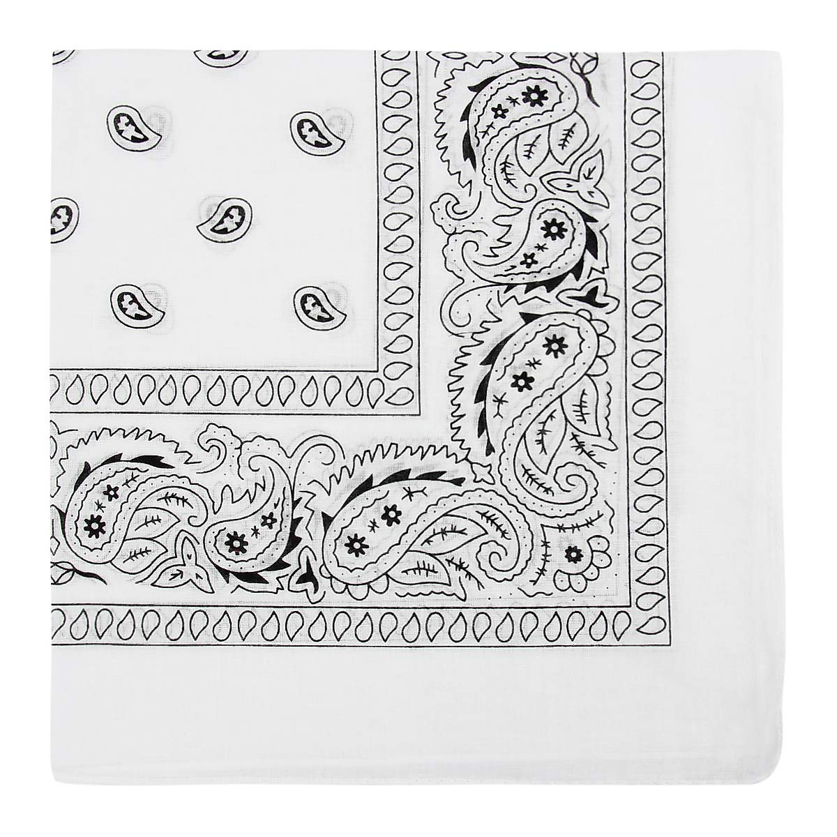 RIAH FASHION Fabric Face Cover Multi-Purpose Cotton Unisex Bandana - Mouth Shield Scarf Handkerchief, Headwear Balaclava Wrap (1, White)