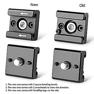 SMALLRIG Cold Shoe Mount Adapter with 1/4’’ Thread Hole for Camera and Camcorder Rigs – 1241