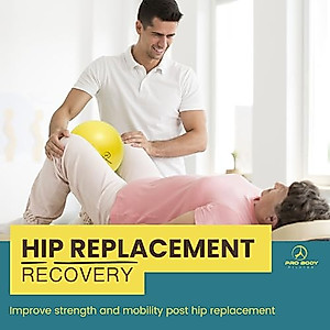 ProBody Pilates Ball Exercise Balls Physical Therapy, Small Exercise Ball for Between Knees, 9 Inch Core Ball, Stability Ball or Barre Ball for Rehab, Yoga, Physical Therapy Ball