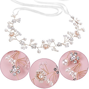 Floral Headpiece Bridal Hair Vine and Flower Crown - Elegant Wedding Hair Accessory for Flower Girls