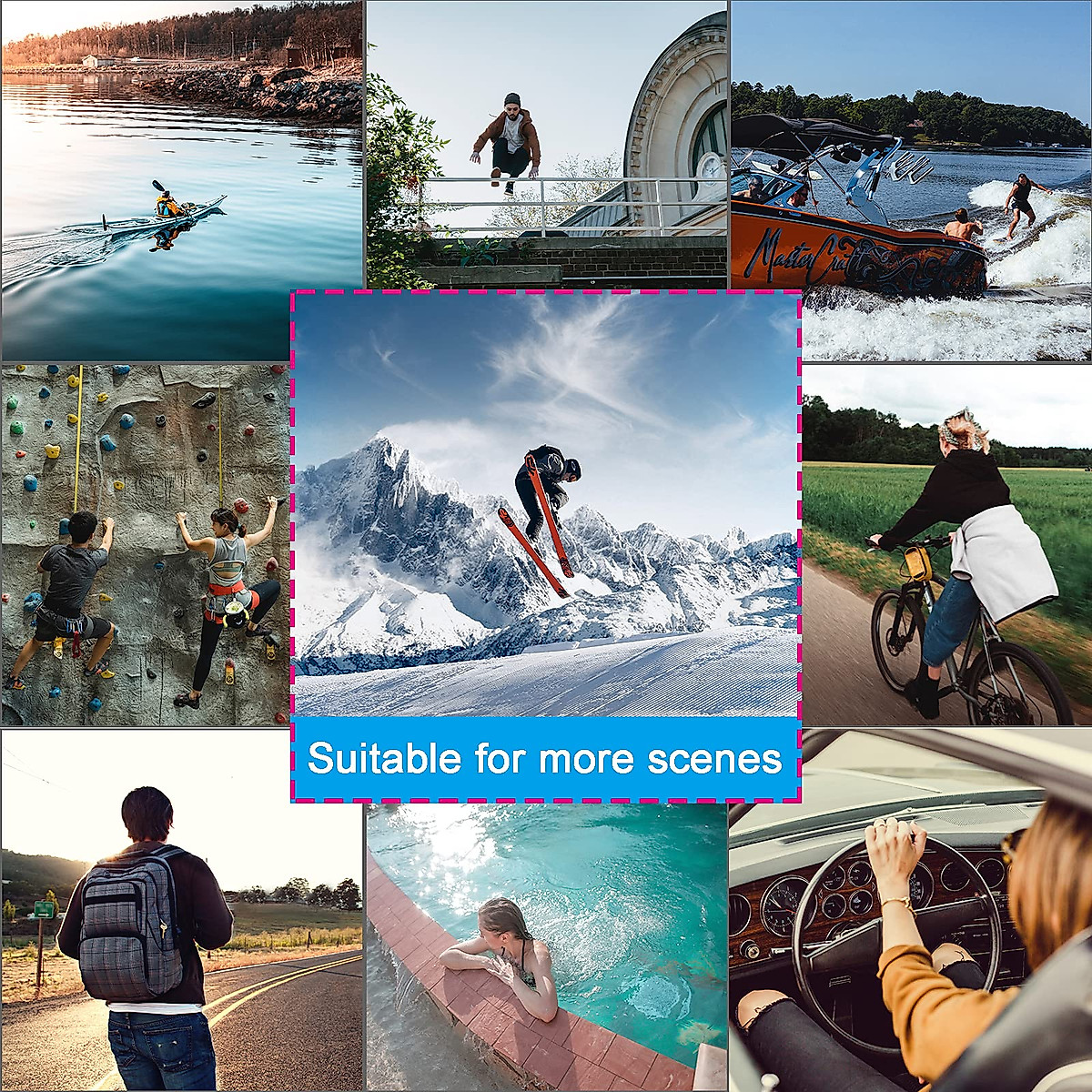 44 in 1 Action Camera Accessory Combo Kit -Compatible with Insta360 One X3,X2，One R, X，for Gopro Here 10,11