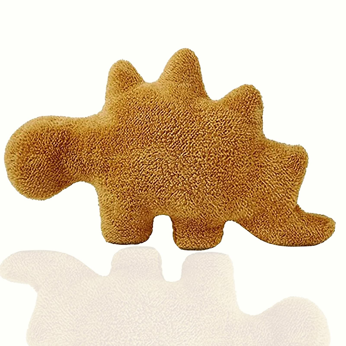 NOJKNVY Dino Chicken Nugget Plush,17 inch Stegosaurus Dino Chicken Nugget Pillow Dinosaur Throw Pillow Stuffed Animal Plush Toy Giving Dinosaur Themed Party Gifts to Children Students
