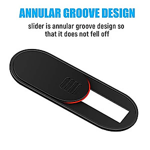 Laptop Camera Cover Slide, 0.028 Inch Ultra Thin Laptop Camera Cover Blocker, Laptop Accessories for iPhone MacBook Laptop, Desktop, PC, Tablet, Protect Your Visual Privacy Security (Pink-3 Pack)