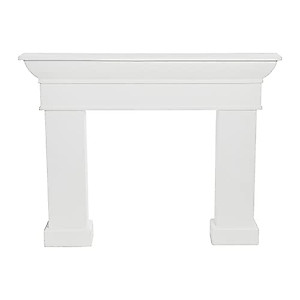 Creative Co-Op Monolith Fireplace Mantel, White