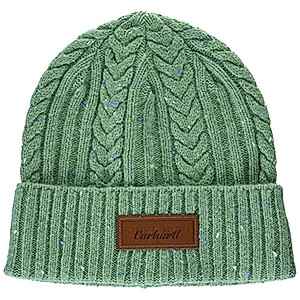 Carhartt Women's Rib Knit Fisherman Beanie, Jade NEP, OFA