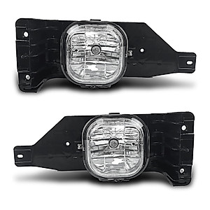 Fog Lamp Compatible with Ford 2005 2006 2007 F-250 F-350 F-450 F-550 Super Duty and 2005 Excursion Driving Fog Lights (Clear Lens)