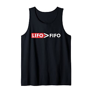 LIFO > FIFO Accountant Controller CPA Bookkeeper Funny Cute Tank Top