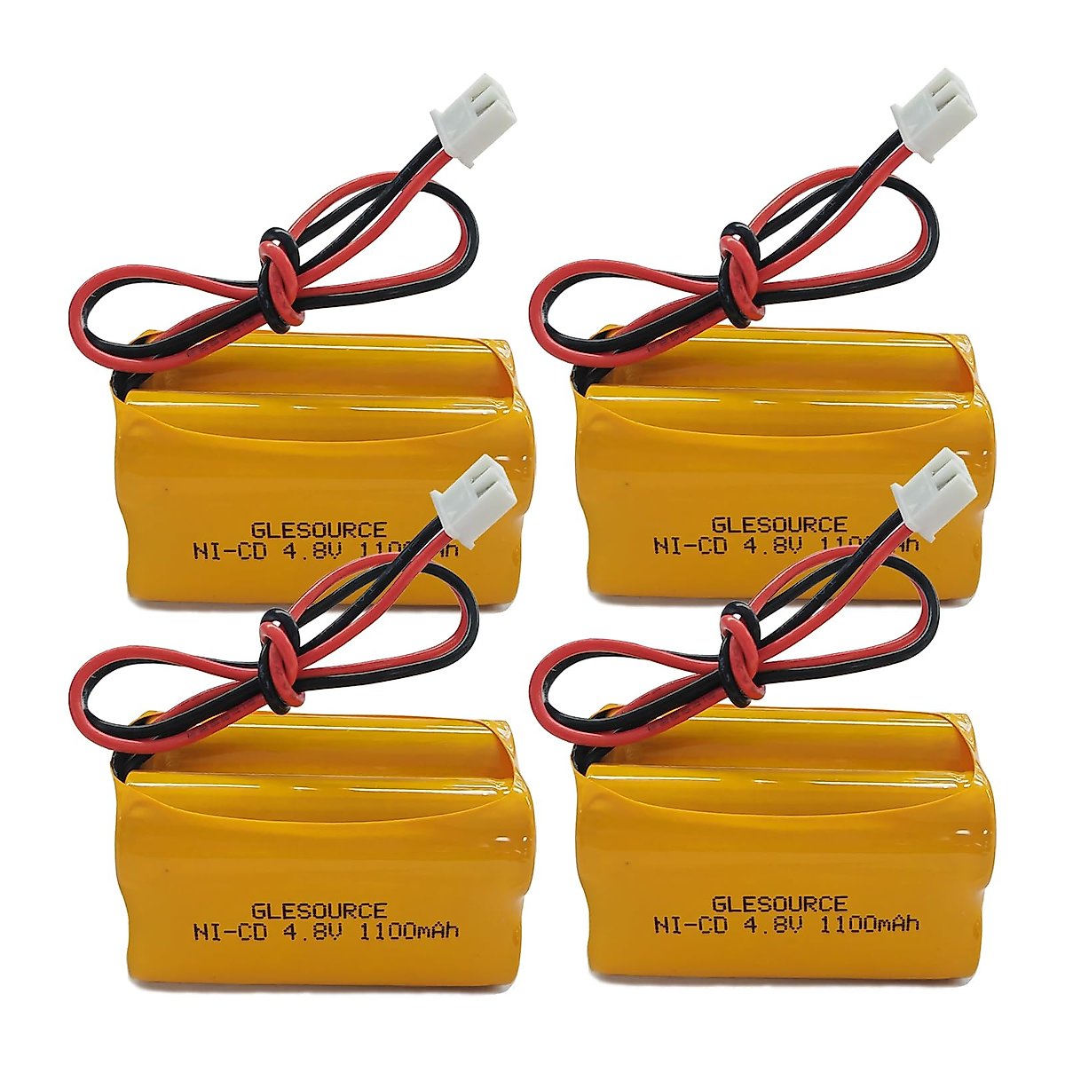 GLESOURCE 4.8 Volt Exit Sign Battery Replacement Compatible for BL93NC487 Lithonia ELB B006 Lithonia ELBB006 ELNICD48700 Exit Sign with Emergency Lights (2 Pack)