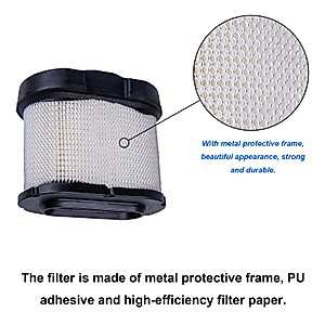 ZLKSKER 792105 Air Filter for B&S 792105 276890 4233 5405 Z245 Z425 J&D GY21057 D160 D170 Lawn Mower Air Cleaner