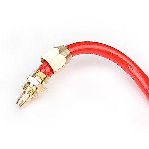 Hromee 4PCS Solid Brass Reusable Fittings For 1/4-Inch ID PU Polyurethane Hose, Air Hose Splicer End Repair Fittings