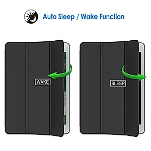 JETech Case for iPad Pro 9.7-Inch 2016 (Old Model), Slim Stand Hard Back Shell Cover with Auto Wake/Sleep (Black)