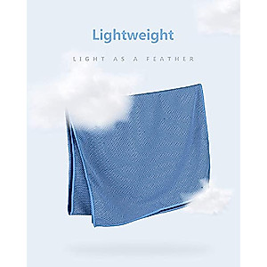 4 Packs Cooling Towel (40"x 12"), Ice Towel, Microfiber Towel, Soft Breathable Chilly Towel Stay Cool for Yoga, Sport, Gym, Workout, Camping, Fitness, Running, Workout & More Activities