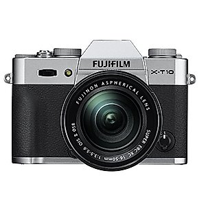 Fujifilm X-T10 Silver Mirrorless Digital Camera Kit with XC16-50mm F3.5-5.6 OIS II Lens