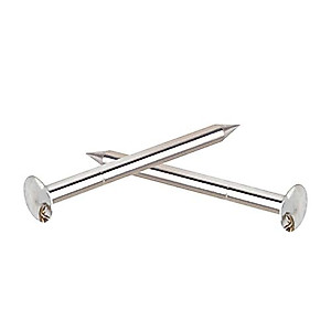 Pinewood Car Axles: (Two) 2.5 Degree Bent for Rail Riding, Plus (Two) Straight; All Machined and Polished and with Increased Head Diameter to Reduce Friction and Increase Speed