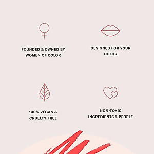 The Lip Bar | Straight Line Lip Liner | Vegan & Cruelty Free | Straight Living - Deep Brown