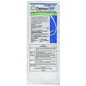 Syngenta - H-AP-2319890 - Demon WP Insecicide, 1 Envelope (9.5g) containing 4 (0.33 ounces) packets Clear white