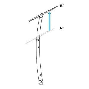 Better Living Products 17900 Extendable Squeegee for Showers Silver Chrome