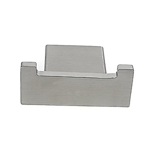 QT Modern Square Double Wall Hook - Extremely Stylish Made from 304 Brushed Stainless Steel - Perfect for Towels/Robes/Clothes for Bathroom, Kitchen, Garage