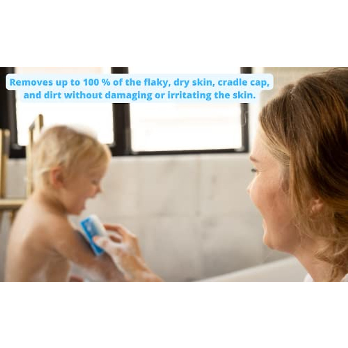 Cradle Cap Brush for Babies - Cradle Cap Treatment Set of 6 | Baby Brush and Comb Set Newborn | Baby Sponge for Bathing Newborn Bath Essentials | Baby Comb & Scalp Scrubber Set of 6