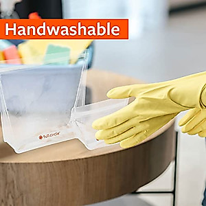 Full Circle Ziptuck Reusable Travel Bag Set – 1 Mini Bag and 1 Travel Bag - Multi-Use Leak-Free Travel Storage Bags – BPA-Free, Food-Safe & Reusable, Palm Leaves