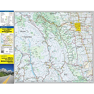 Southwest Alberta and Southeast British Columbia Map | Gem Trek Maps