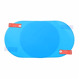 shlutesoy 2Pcs Car Rearview Mirror Film,Clear Waterproof Anti Fog Car Rearview Mirror Protective Film Rain Shield Oval 2pcs