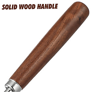 Alipis Butter Warmer, Stainless Steel Small Sauce Pan with Wooden Handle, Butter Chocolate Melting Coffee Milk Warmer Pot with Pouring Spout (125ML, 4.22OZ)