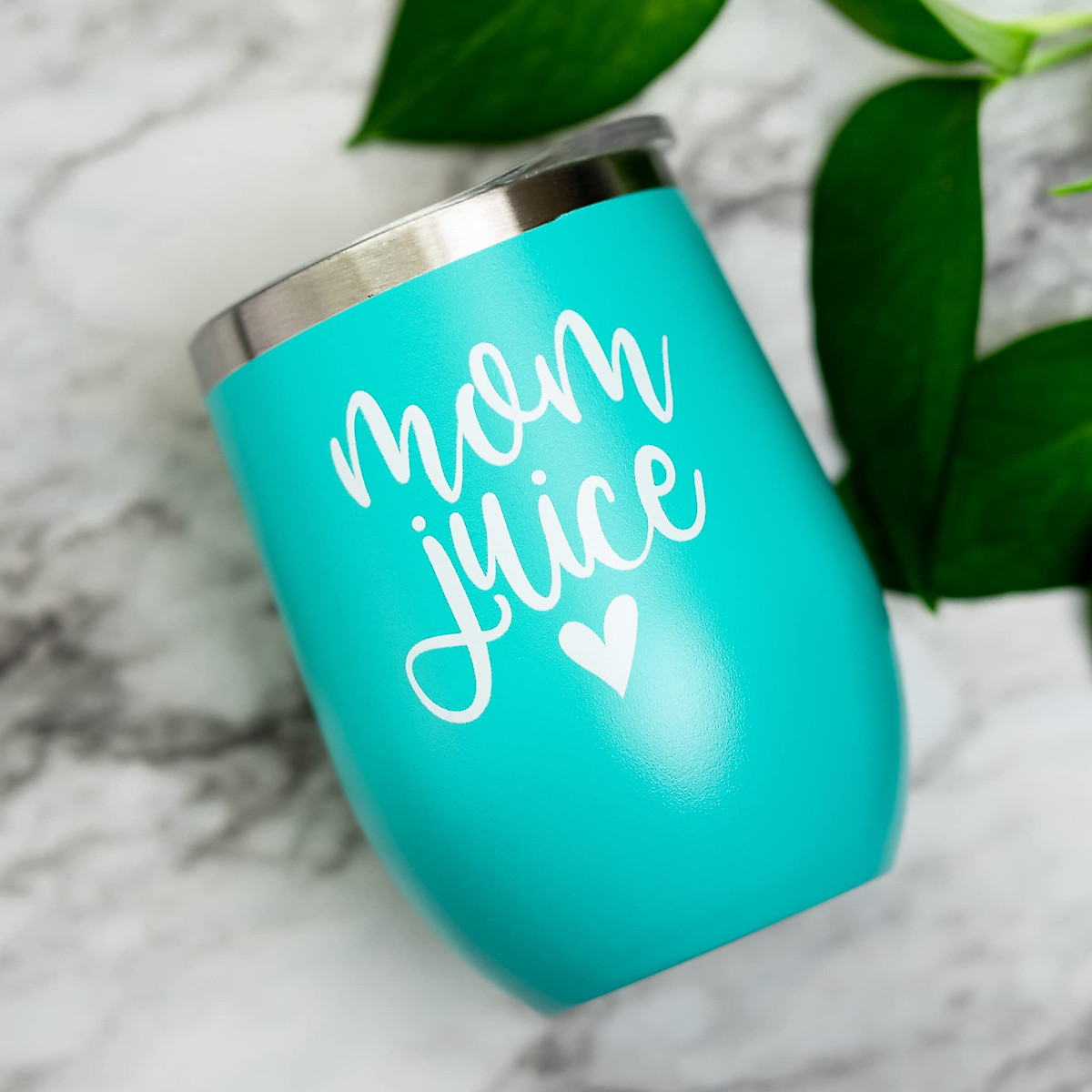 Mom Tumbler – Mom Juice Wine Tumbler - Mom Birthday Gifts - Mom Wine Glass - Gift ideas for Mom from Son, Daughter, Kids - Mothers Day Gifts - Funny Mom Gifts - Mom Cup