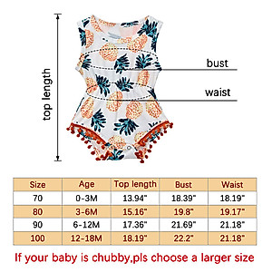 UNICOMIDEA Newborn Baby Sleeveless Bodysuit Infant Outfits Cutest Toddler Pineapple Rompers Sweet Cartoon Birthday Jumpsuit Short Sleeve Cute Jumper + Headband for Babe Wiggly Girl