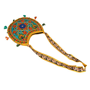 Floral Colorful Shoulder Bag Crossbody Hobo Satchel Hippie Boho Fashion Women Functional Stylish Everyday (Yellow Floral)