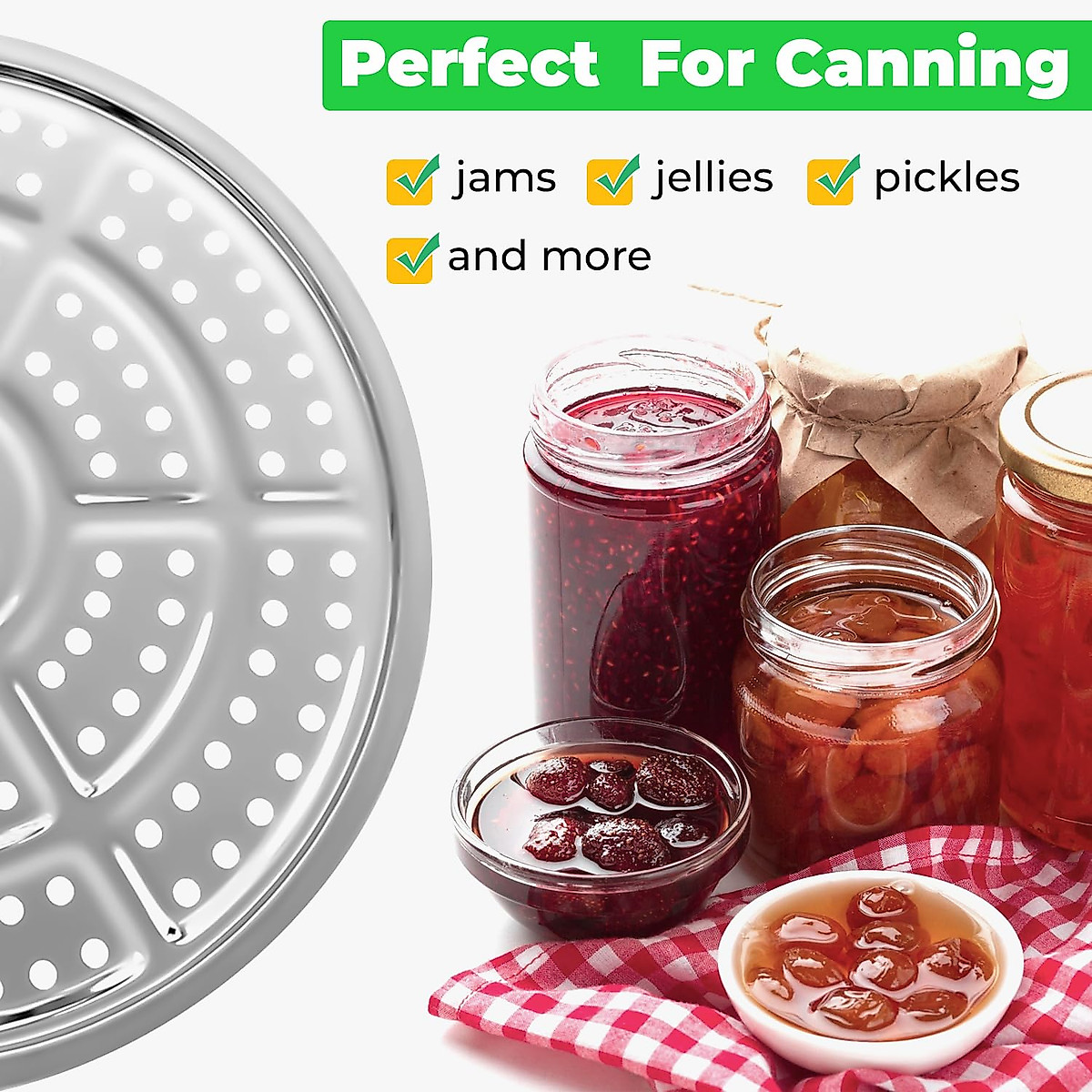 Gadget Beyond Stainless Steel Canning Rack for Pressure Canner, Canning Rack for Pressure Cooker - Compatible with Presto, All American Pressure Canner and More, 11-Inch 2 Pack