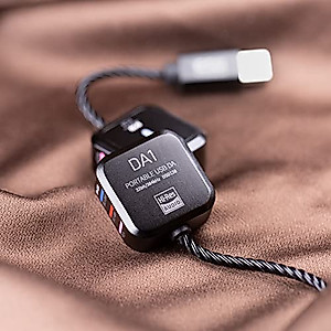 Whizzer DA1Cube Portable DAC Headphone Amplifier adaptive for Android, iOS and PC: Support 32bit/384kHz、DSD128(DoP)、MQA×8 - ESS9281C Pro DAC - Cross-Platform Compatibility - Output Level ：55mW@32Ω