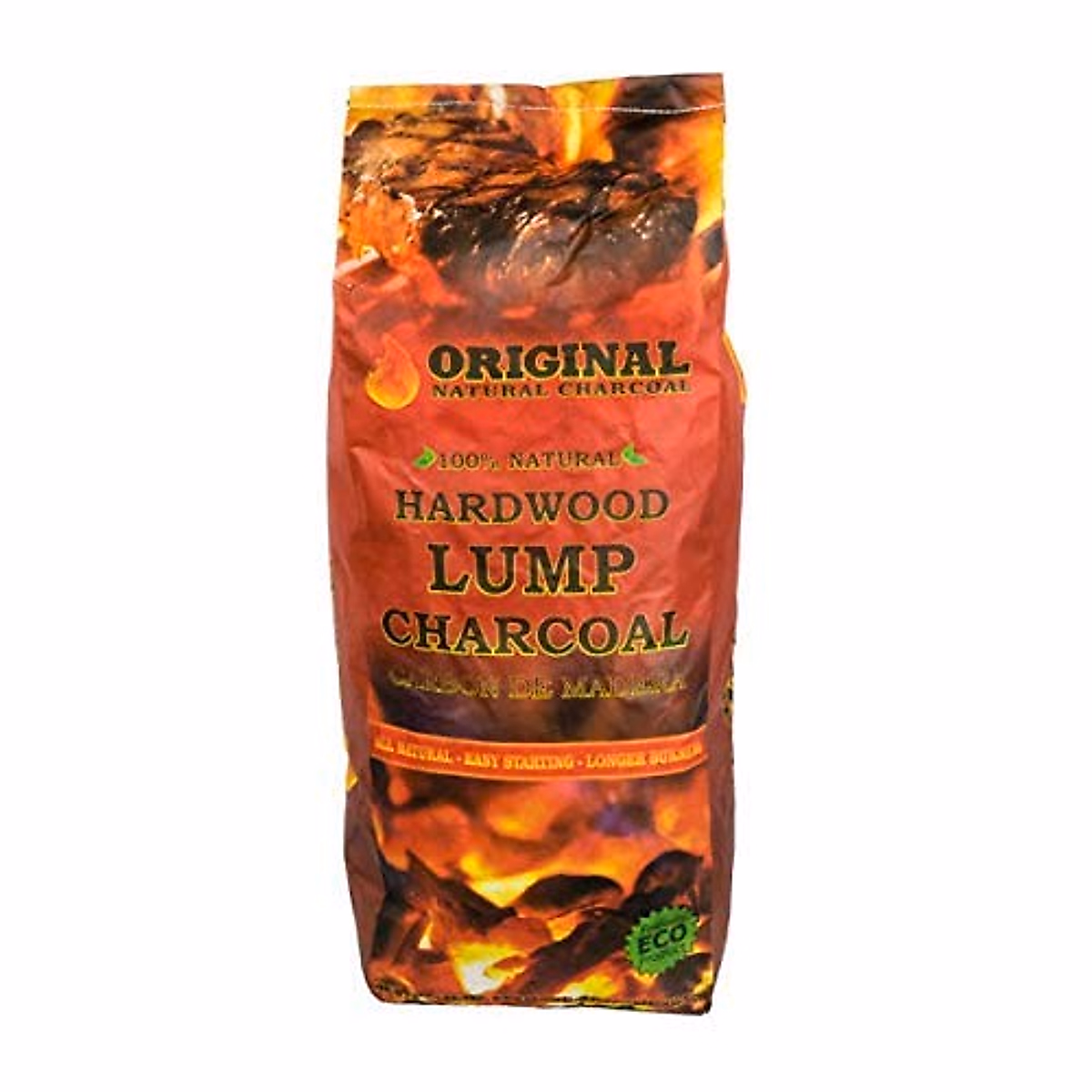 Original Natural Charcoal - 100% Natural Hardwood Lump Charcoals - Unique Blend of Apple, Cherry, and Oak Trees - No Smoke, No Sparks, and Low Ash (17.6lbs)