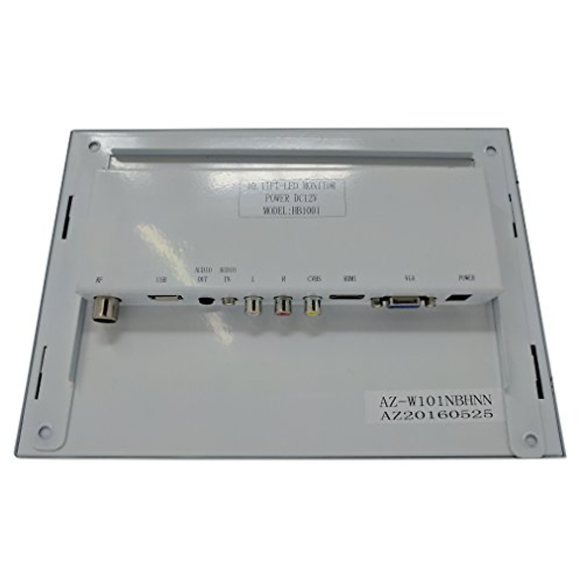 Kenuco White 10.1" LED Monitor with HDMI/VGA/Composite/RCA Input