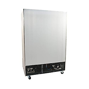 PeakCold 2 Door Commercial Stainless Steel Freezer, White Interior; 47 Cubic Ft, 54" Wide