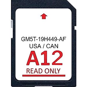 ZAORD Ford Navigation SD Card Car GPS Card Update Latest Maps US and Canada A12 Ford SYNC Navigation SD Card GM5T-19H449-AF for Ford & Lincoln