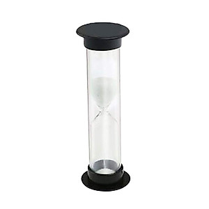 Gilroy 1pc Hourglass Sand Timer, Glass Sandglass Hourglass Timer 3 Minutes for Kids Children Brush Teeth Time Gadget Toy Gift, Random Color Random Color