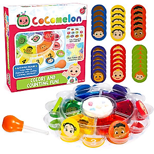 Cocomelon Color Science Kit - 5 Kids Science Experiments of Mixing, Sorting and Counting - Color Chemistry Lab Set for Kids - Educational Learning STEM Science Kits